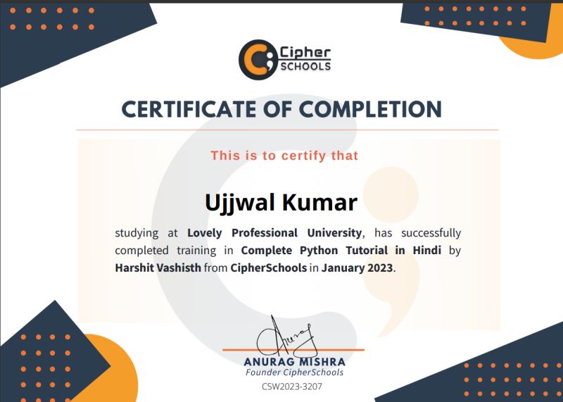 Ujjwal Kumar on LinkedIn: #completed Ujjwal Kumar on LinkedIn: #completed
