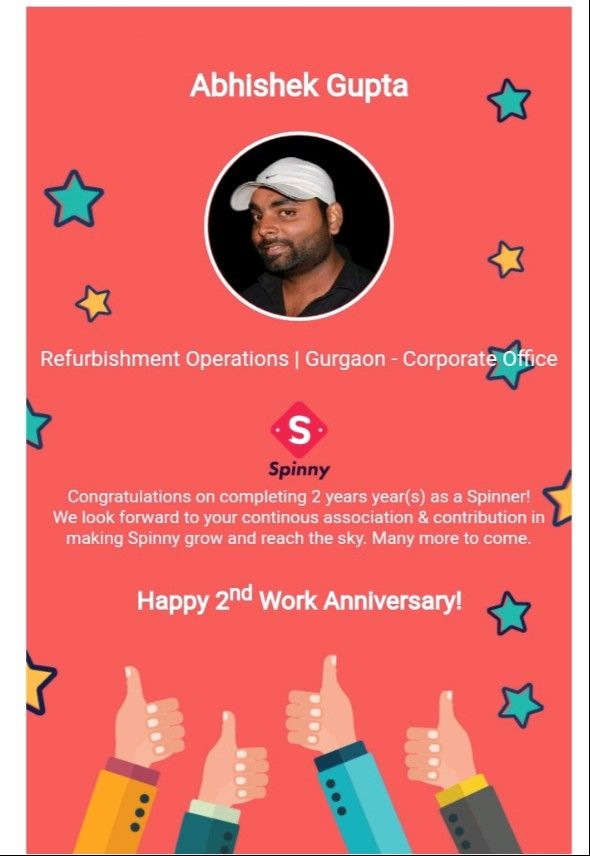 Abhishek Gupta on LinkedIn: Thanks Spinny Abhishek Gupta on LinkedIn: Thanks Spinny