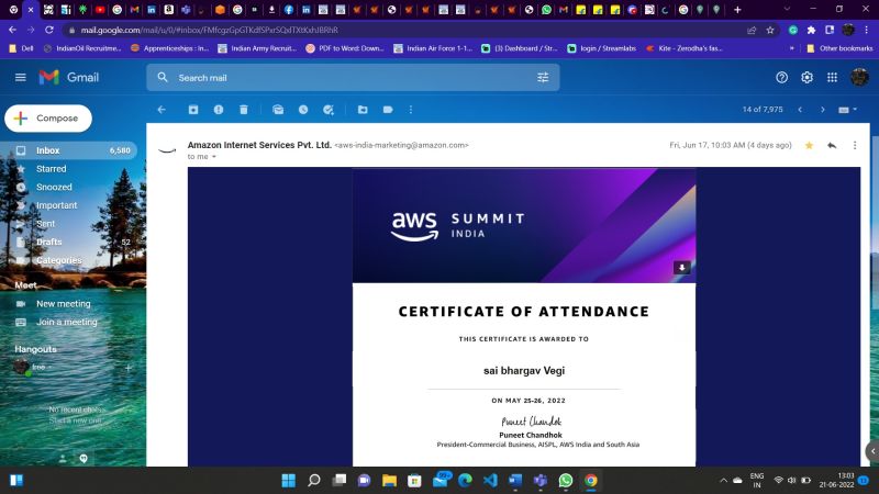 BHARGAV SAI on LinkedIn: #awscloud #awscertified BHARGAV SAI on LinkedIn: #awscloud #awscertified