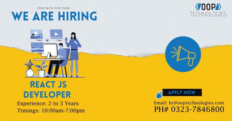 OOP Technologies on LinkedIn: #hrteam #reactjs #javascript #html #css # ... OOP Technologies on LinkedIn: #hrteam #reactjs #javascript #html #css # ...