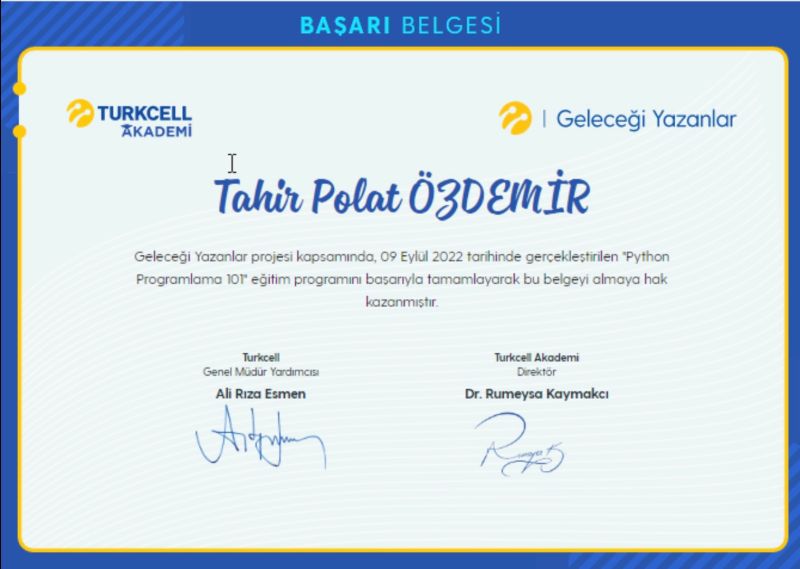 Tahir Polat Özdemir LinkedIn‘de: #python #eğitim Tahir Polat Özdemir LinkedIn‘de: #python #eğitim