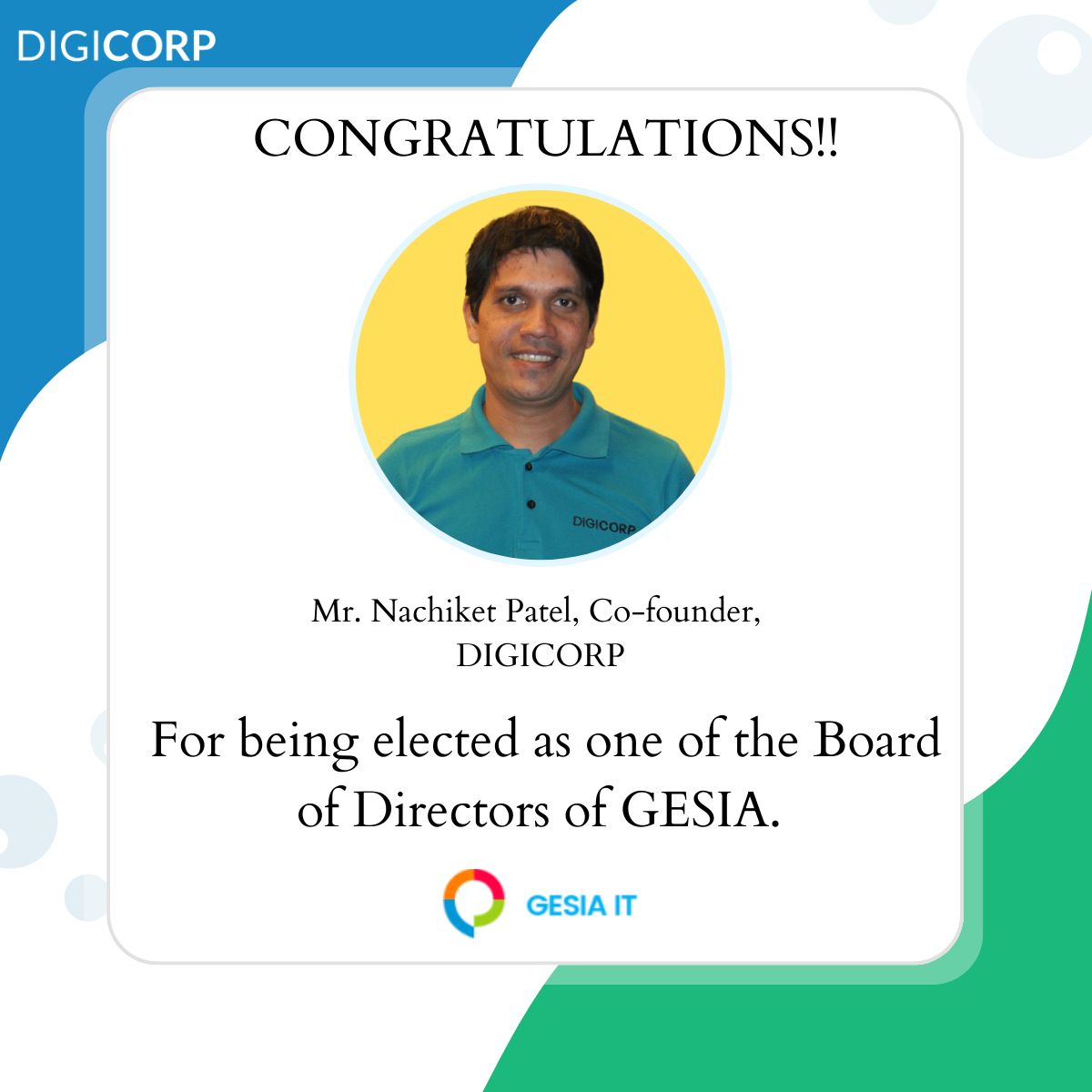 Digicorp on LinkedIn: #congratulate #gesia #digicorp #congratulations # ... Digicorp on LinkedIn: #congratulate #gesia #digicorp #congratulations # ...