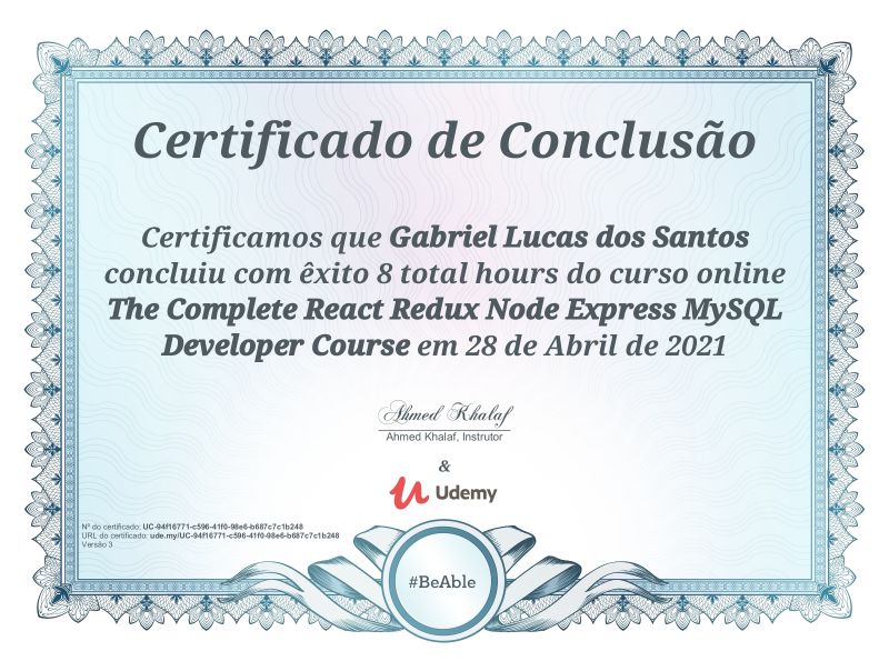 Gabriel Lucas dos Santos on LinkedIn: #reactjs #nodejs #mysql #redux # ... Gabriel Lucas dos Santos on LinkedIn: #reactjs #nodejs #mysql #redux # ...