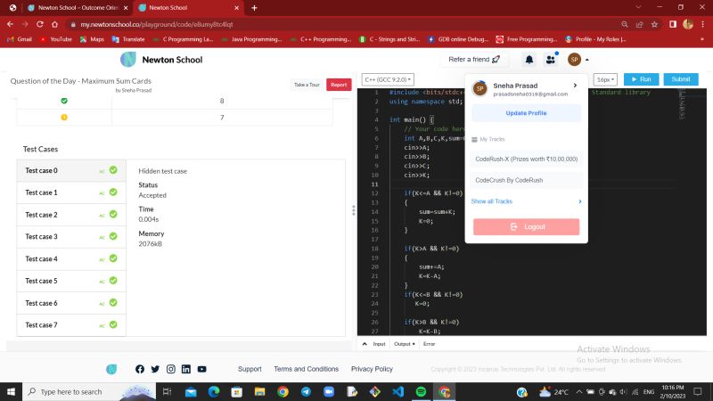Sneha Prasad on LinkedIn: #cplusplus #day25 #30daysofcode #community # ... Sneha Prasad on LinkedIn: #cplusplus #day25 #30daysofcode #community # ...
