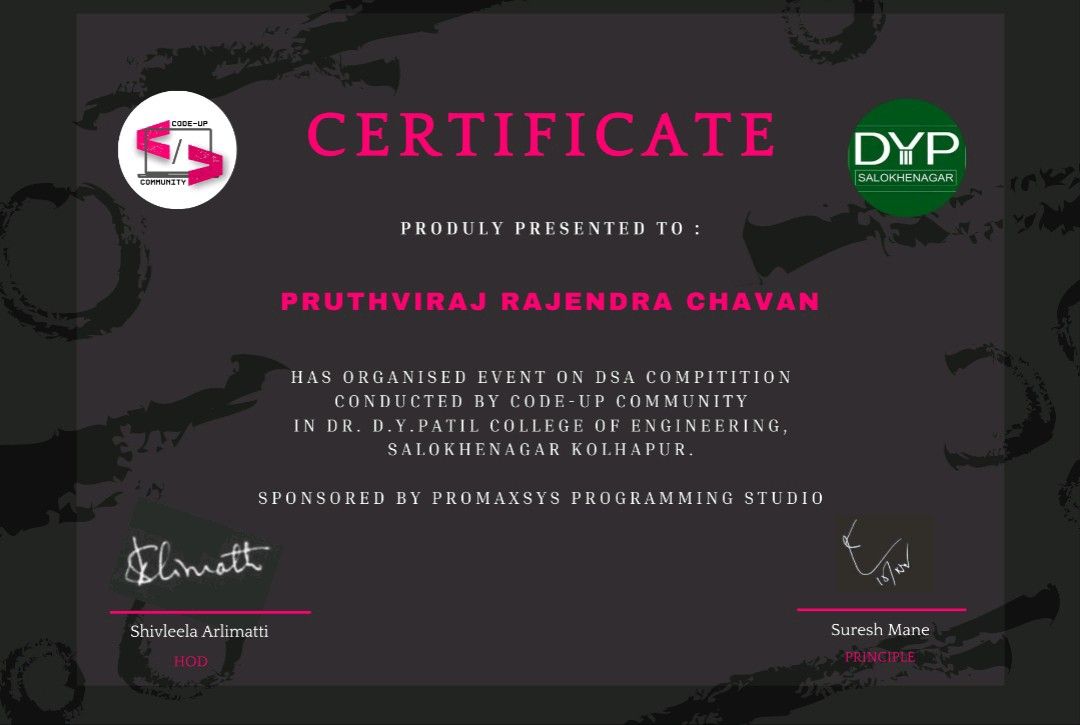 Pruthviraj Chavan on LinkedIn: #dsa #dsacoding #coder #organizer # ... Pruthviraj Chavan on LinkedIn: #dsa #dsacoding #coder #organizer # ...