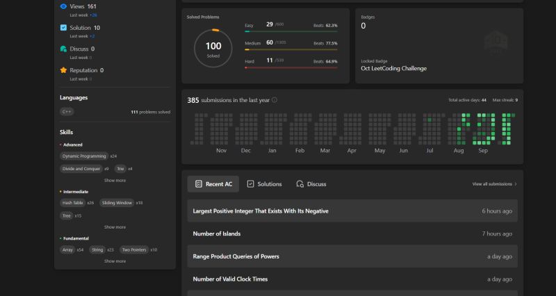 UDAY GUPTA on LinkedIn: Completed 100 problems on DSA on Leetcode today ... UDAY GUPTA on LinkedIn: Completed 100 problems on DSA on Leetcode today ...