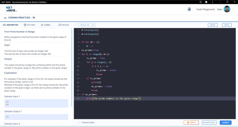 Vasu Chandina on LinkedIn: #nxtwave #ccbp #pythonprogramming #python # ... Vasu Chandina on LinkedIn: #nxtwave #ccbp #pythonprogramming #python # ...