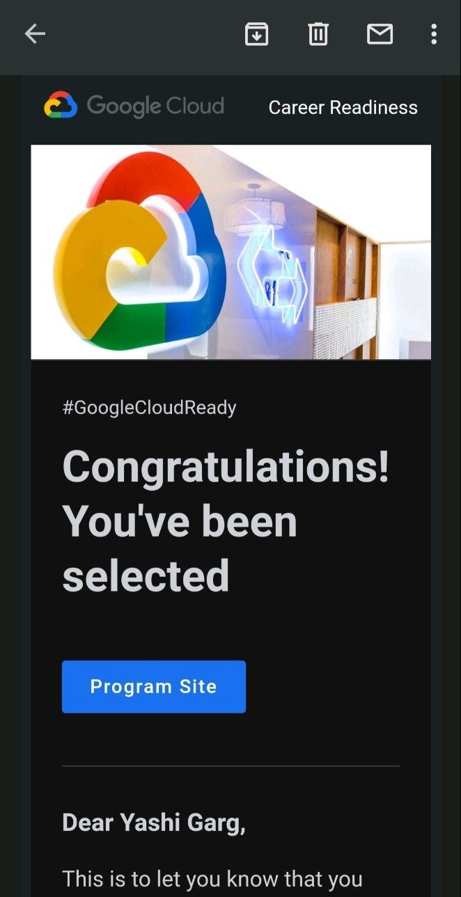 Yashi Garg on LinkedIn: #connections #careerreadiness #googlecloudready ... Yashi Garg on LinkedIn: #connections #careerreadiness #googlecloudready ...