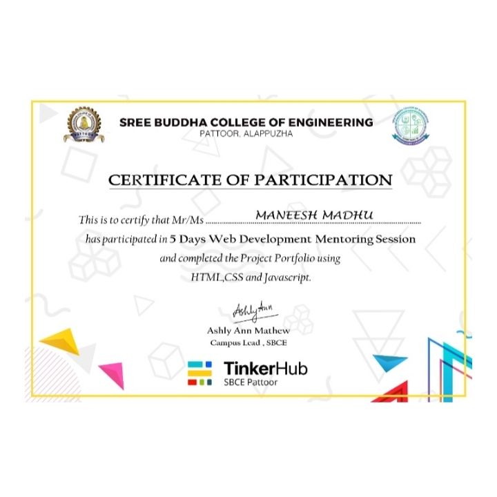 Maneesh Madhu on LinkedIn: #javascript #html5 #css #portfolio # ... Maneesh Madhu on LinkedIn: #javascript #html5 #css #portfolio # ...