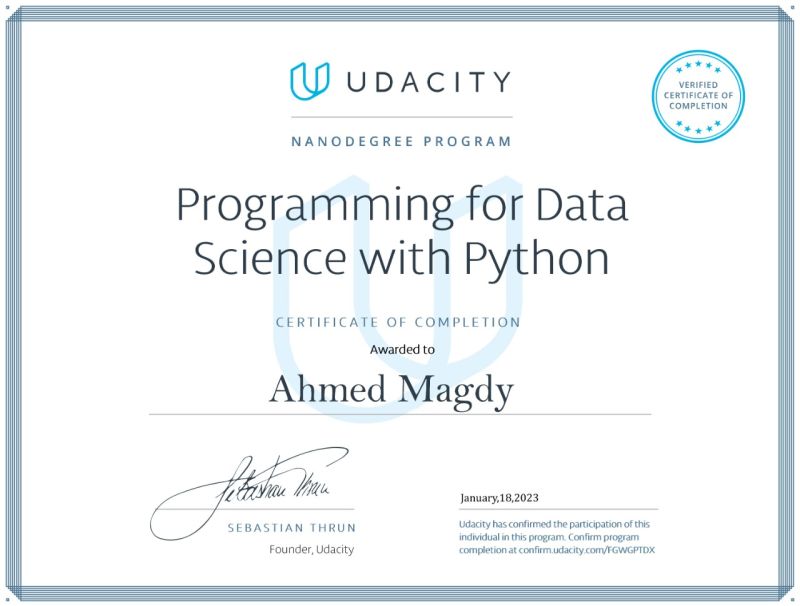Ahmed Magdy on LinkedIn: Programming for data science with python from ... Ahmed Magdy on LinkedIn: Programming for data science with python from ...