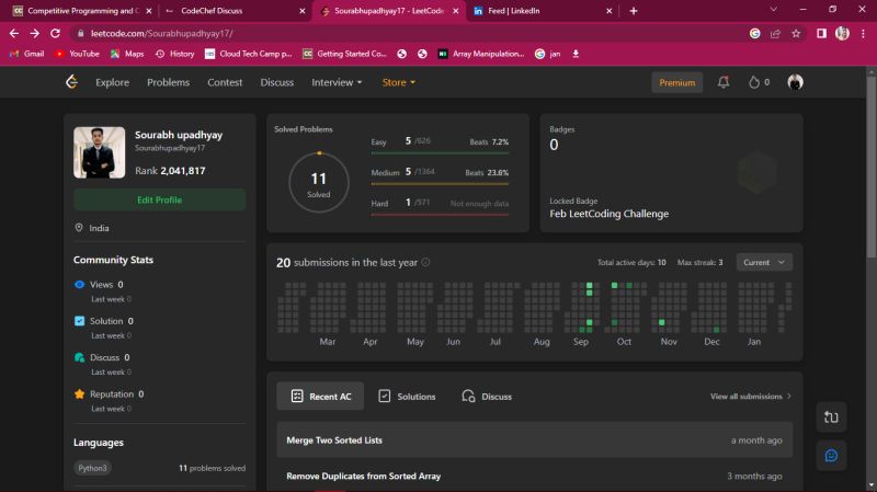 Sourabh Upadhyay on LinkedIn: #leetcode #coding #connections # ... Sourabh Upadhyay on LinkedIn: #leetcode #coding #connections # ...