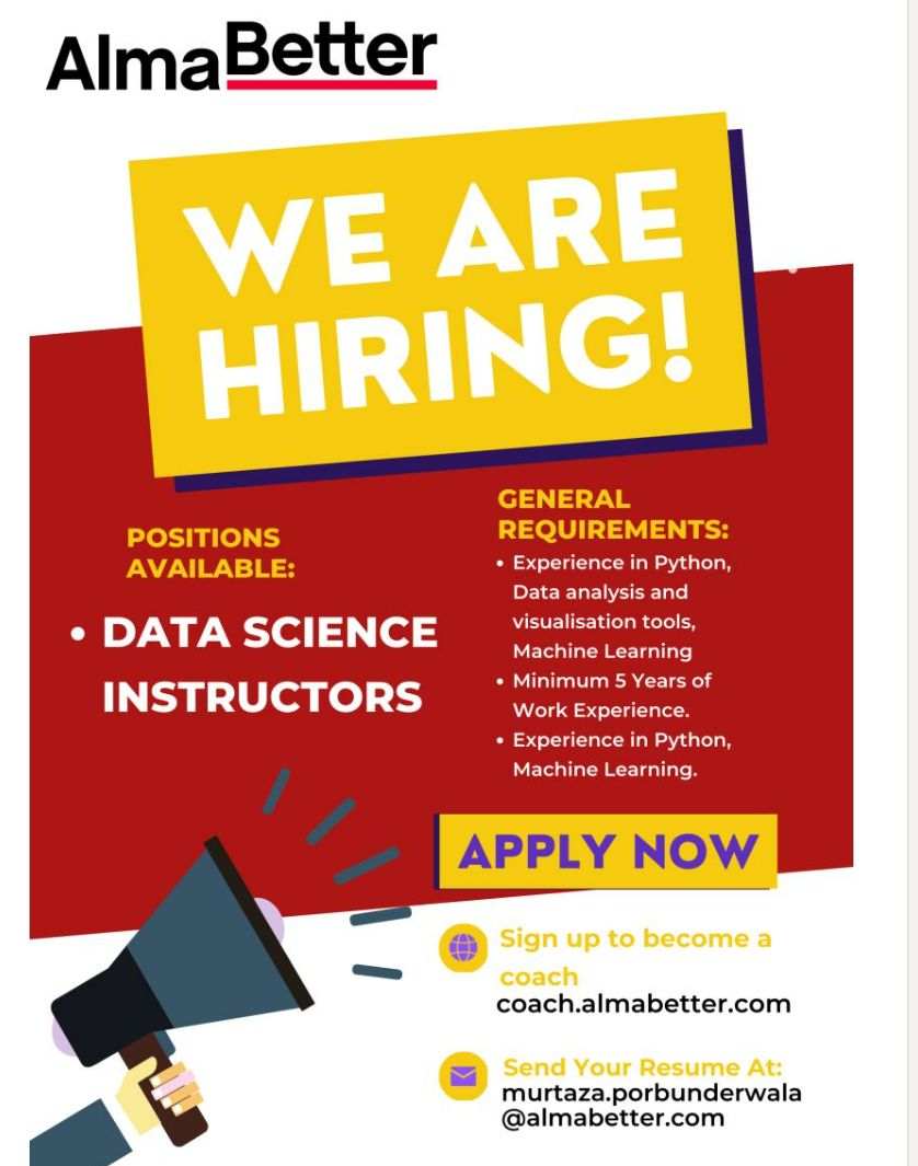 Nitin Koli on LinkedIn: #datascience #instructor #hiring #joinourteam # ... Nitin Koli on LinkedIn: #datascience #instructor #hiring #joinourteam # ...