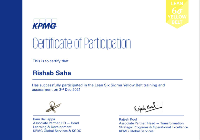 Rishab Saha on LinkedIn: Had a great experience learning the Lean 6 ... Rishab Saha on LinkedIn: Had a great experience learning the Lean 6 ...