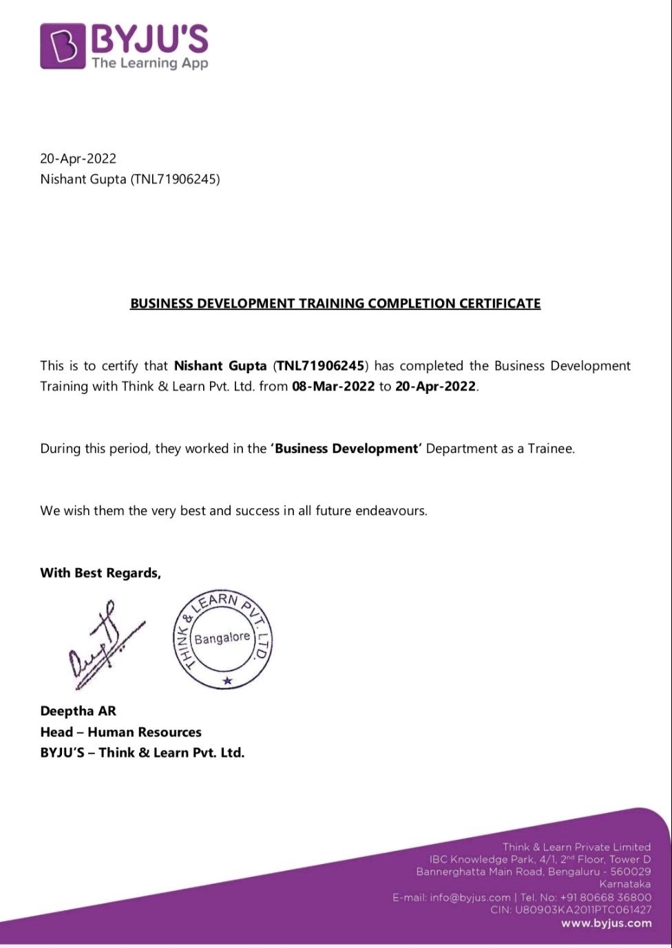 Nishant Gupta on LinkedIn: #byjus #byjuite Nishant Gupta on LinkedIn: #byjus #byjuite