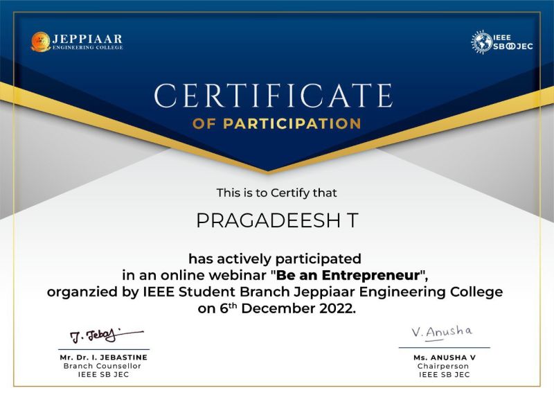 PRAGADEESH T. posted on LinkedIn PRAGADEESH T. posted on LinkedIn