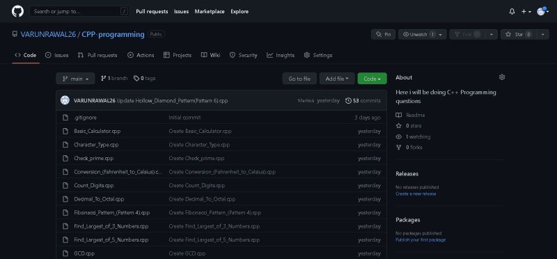 VARUN RAWAL on LinkedIn: #coding #programming #github #c # ... VARUN RAWAL on LinkedIn: #coding #programming #github #c # ...