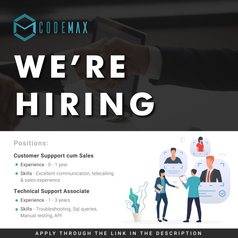 CodeMax IT Solutions Pvt. Ltd. on LinkedIn: #jobvacancy #codemax # ... CodeMax IT Solutions Pvt. Ltd. on LinkedIn: #jobvacancy #codemax # ...