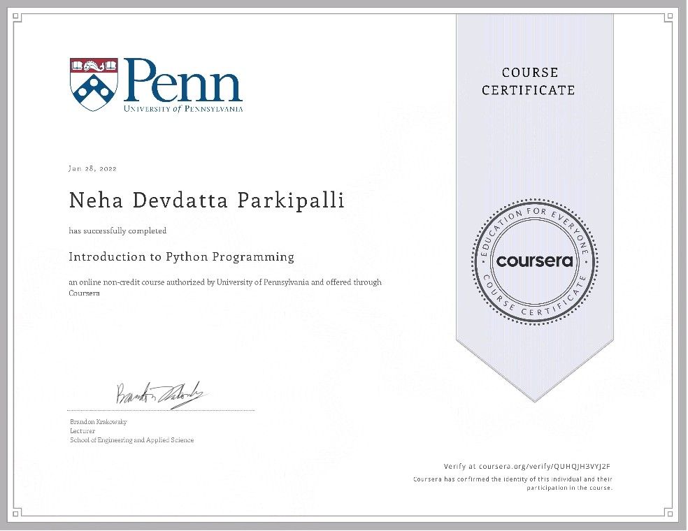 Neha Parkipalli on LinkedIn: #python #connections #programming Neha Parkipalli on LinkedIn: #python #connections #programming