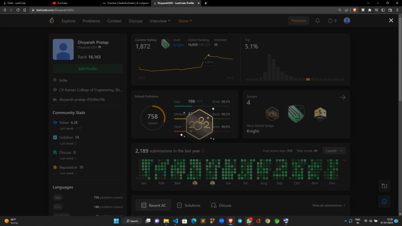 Divyansh Pratap on LinkedIn: #leetcode #dsa #problemsolving | 14 comments Divyansh Pratap on LinkedIn: #leetcode #dsa #problemsolving | 14 comments