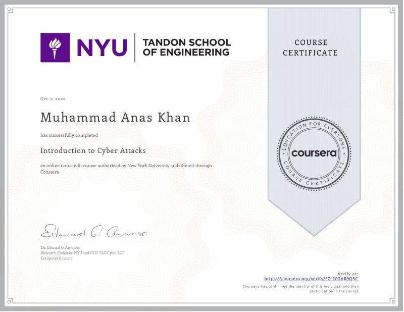 Muhammad Anas Khan on LinkedIn: #cyber #university #share Muhammad Anas Khan on LinkedIn: #cyber #university #share