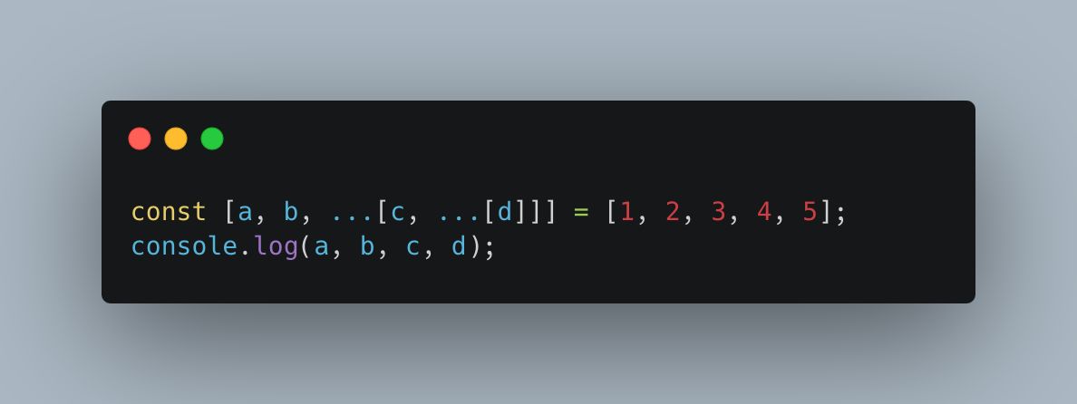 Abdur Rahman Asad on LinkedIn: #javascript #destructuring #arrays # ... Abdur Rahman Asad on LinkedIn: #javascript #destructuring #arrays # ...