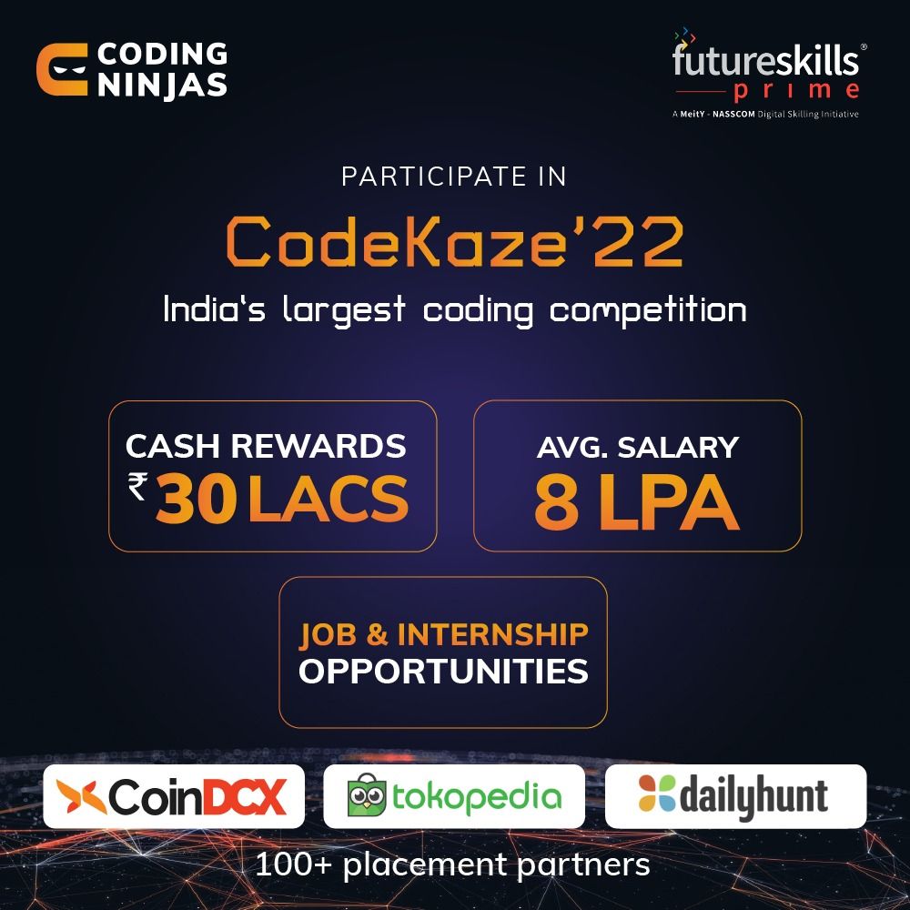 Nirala Kumar on LinkedIn: #jobs #codingninjas #codekaze #opportunities ... Nirala Kumar on LinkedIn: #jobs #codingninjas #codekaze #opportunities ...