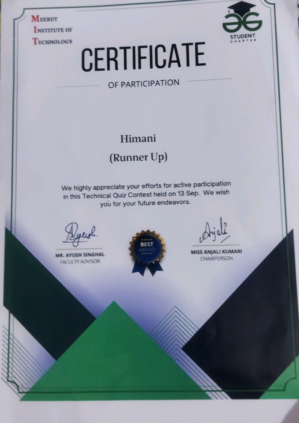 Himani joshi on LinkedIn: #quiz #geeks | 10 comments Himani joshi on LinkedIn: #quiz #geeks | 10 comments