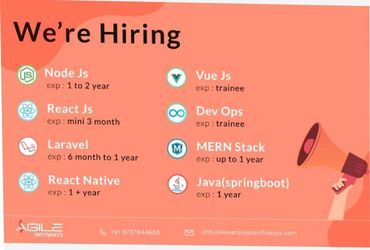 AGILE Infoways on LinkedIn: #nodejs #reactjs #laravel #reactnative # ... AGILE Infoways on LinkedIn: #nodejs #reactjs #laravel #reactnative # ...