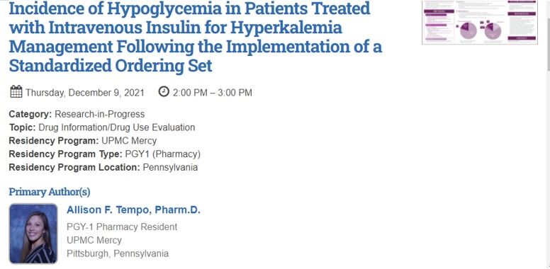 Allison Tempo, PharmD, BCPS on LinkedIn: If youโre attending ASHP ... Allison Tempo, PharmD, BCPS on LinkedIn: If youโre attending ASHP ...