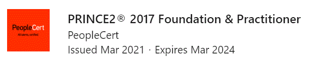 Kieran Gould on LinkedIn: Delighted to have achieved my PRINCE2 2017 ... Kieran Gould on LinkedIn: Delighted to have achieved my PRINCE2 2017 ...