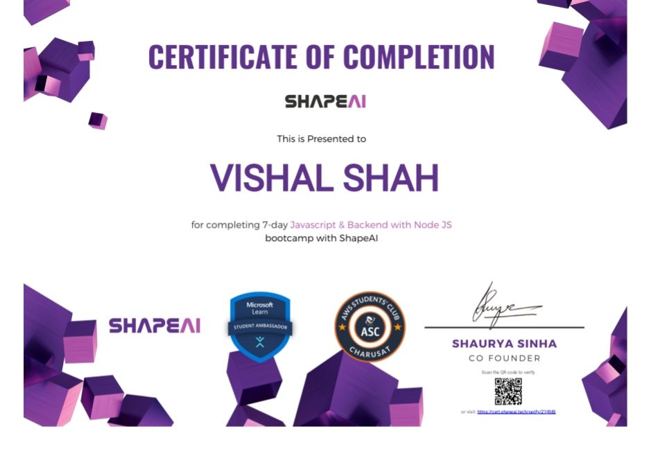 Vishal Shah on LinkedIn: #javascript #nodejs Vishal Shah on LinkedIn: #javascript #nodejs
