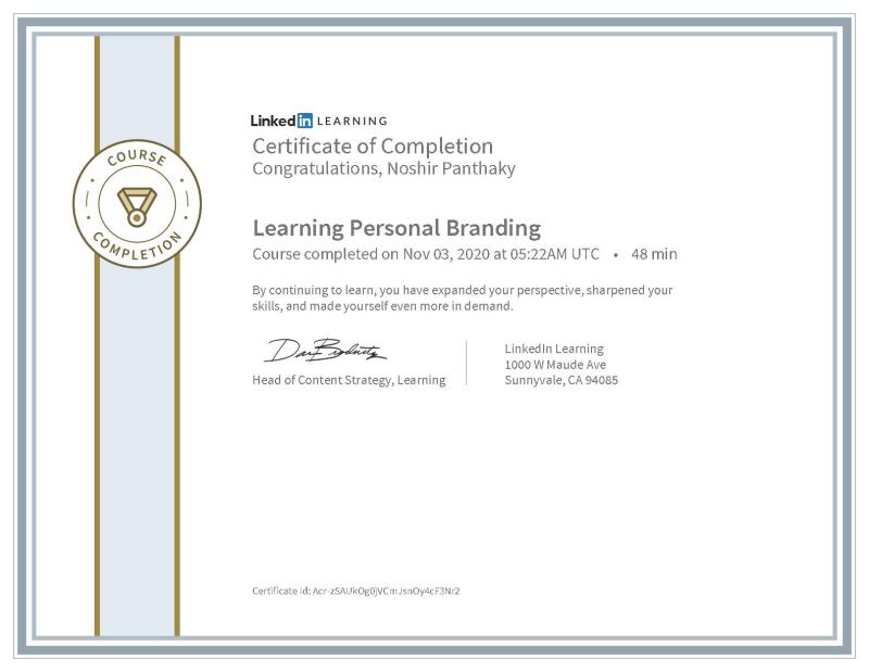 Noshir Panthaky posted on LinkedIn Noshir Panthaky posted on LinkedIn