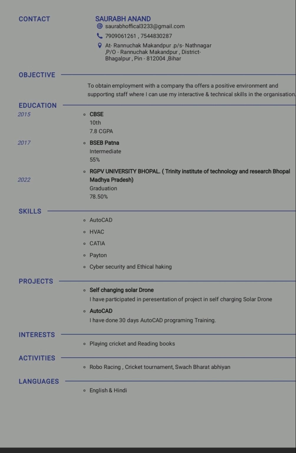 Saurabh Anand on LinkedIn: #mechanicalengineer #needajob Saurabh Anand on LinkedIn: #mechanicalengineer #needajob