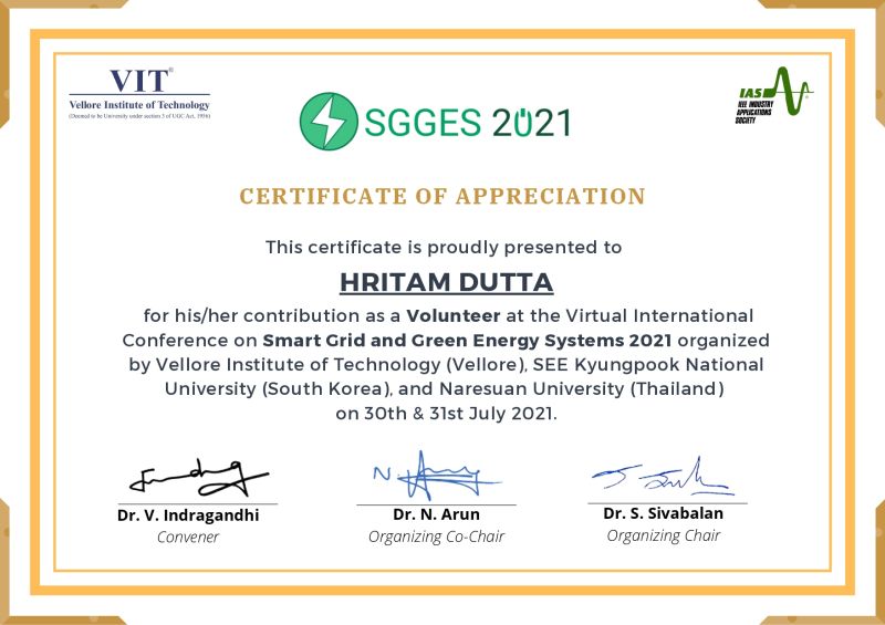 Hritam Dutta on LinkedIn: #conference #ieeeias #sgges Hritam Dutta on LinkedIn: #conference #ieeeias #sgges