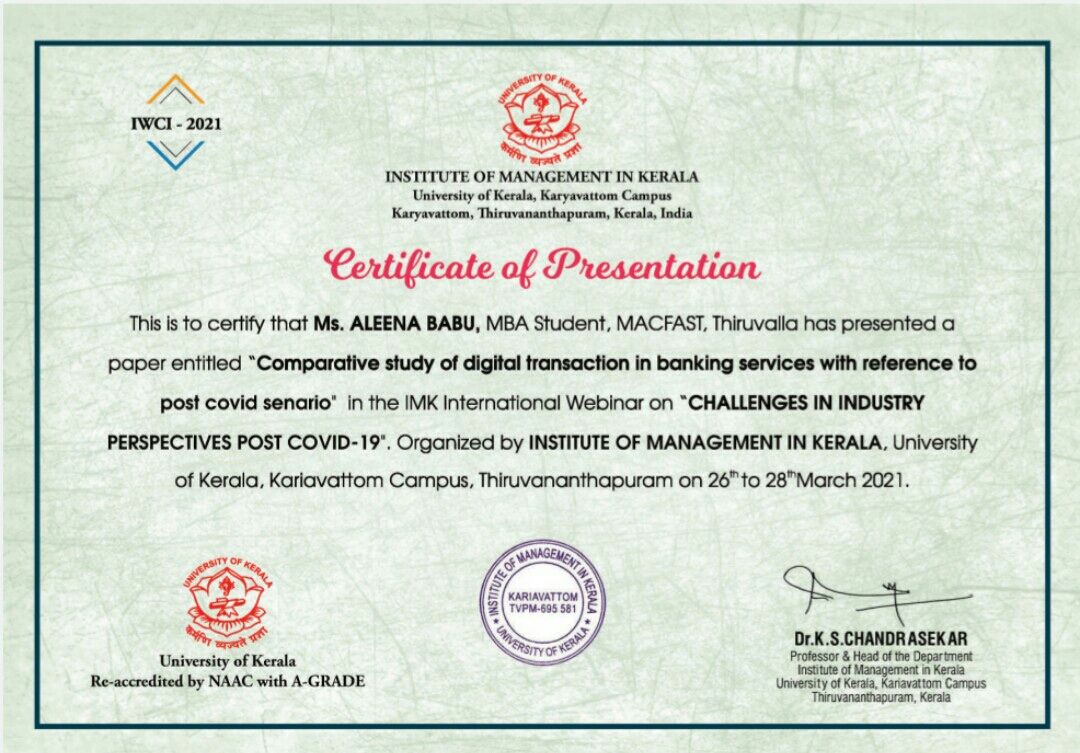 Aleena Babu على LinkedIn: #Certificate Aleena Babu على LinkedIn: #Certificate