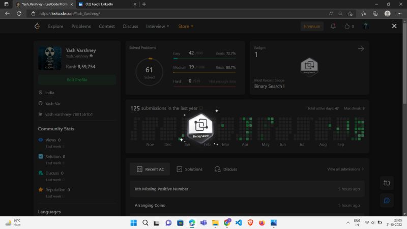 Yash Varshney on LinkedIn: #leetcode #coding #dailycoding Yash Varshney on LinkedIn: #leetcode #coding #dailycoding