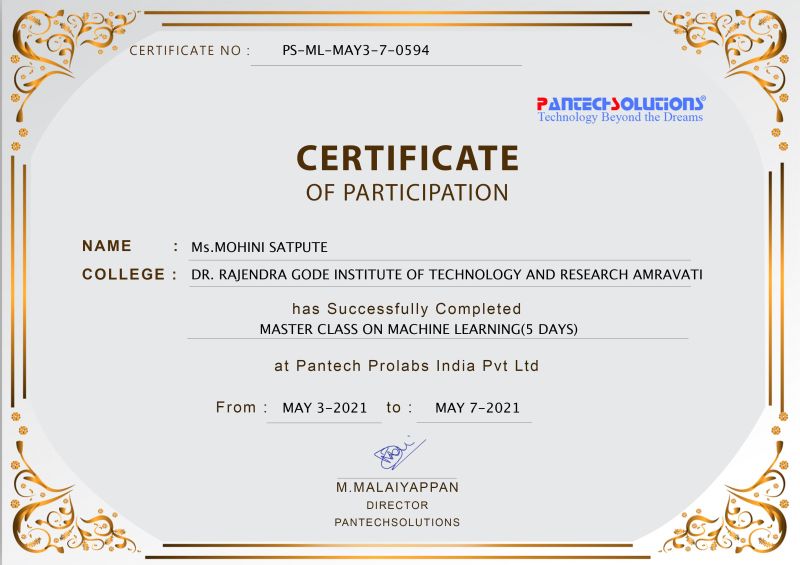MOHINI SATPUTE on LinkedIn: #machinelearning #technology MOHINI SATPUTE on LinkedIn: #machinelearning #technology