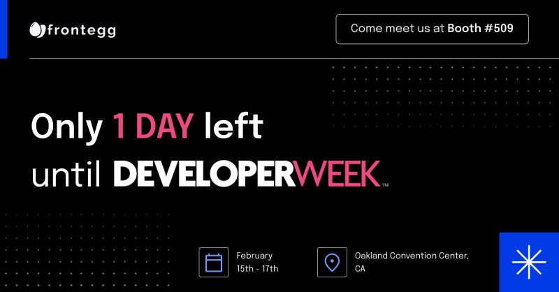 Frontegg on LinkedIn: #devweek2023 #javascript #saas #developer #b2b # ... Frontegg on LinkedIn: #devweek2023 #javascript #saas #developer #b2b # ...