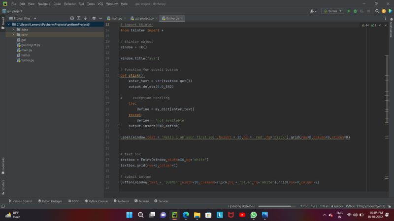 Anuj Kumar on LinkedIn: #python #tkinter Anuj Kumar on LinkedIn: #python #tkinter