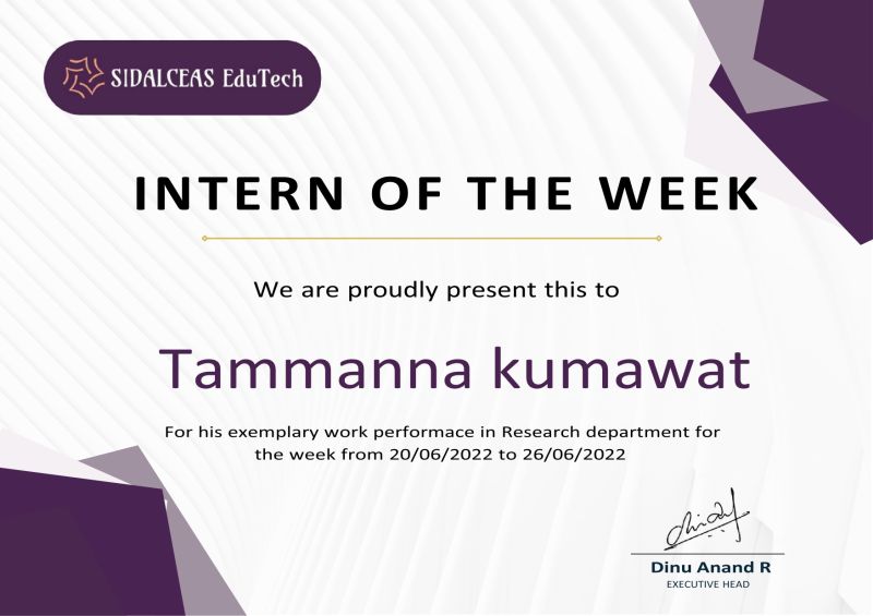 TAMMANNA KUMAWAT on LinkedIn: #intern #research TAMMANNA KUMAWAT on LinkedIn: #intern #research