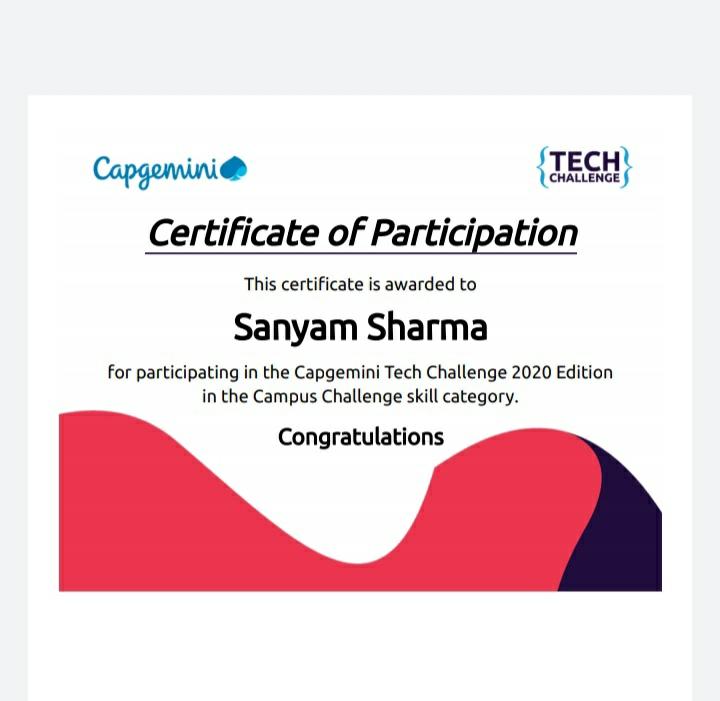 Sanyam Sharma on LinkedIn: #capgemini Sanyam Sharma on LinkedIn: #capgemini