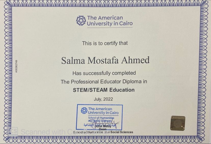 Salma Mostafa on LinkedIn: #steameducation | 30 comments Salma Mostafa on LinkedIn: #steameducation | 30 comments