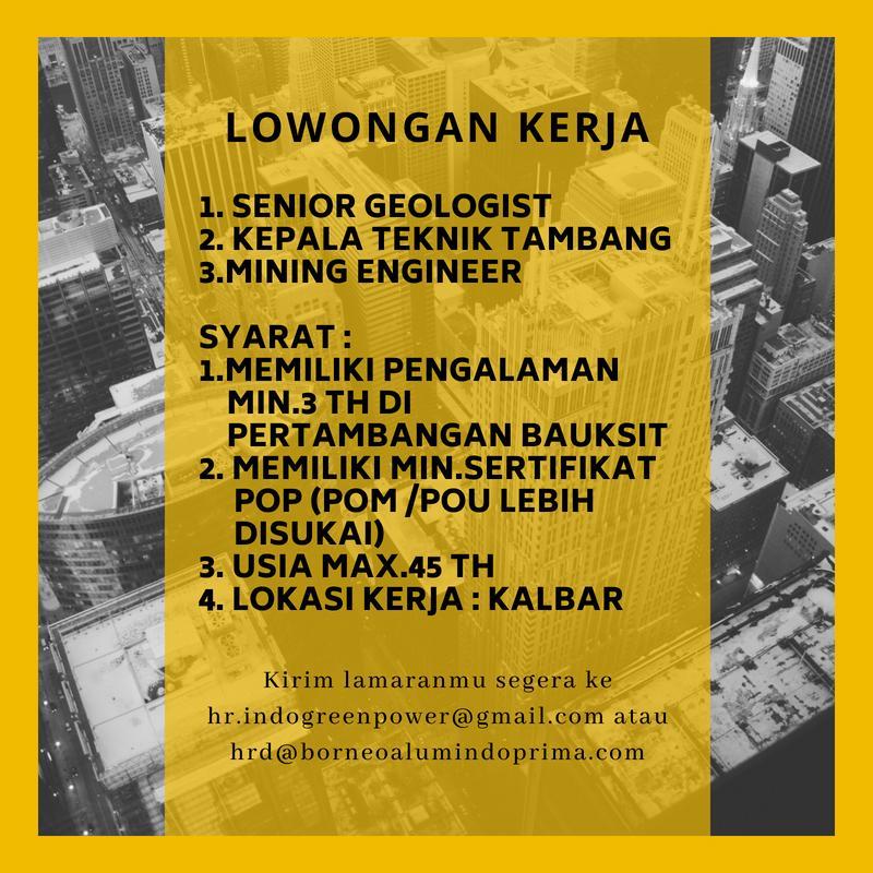 PT.BORNEO ALUMINDO PRIMA on LinkedIn: Let's join us! PT.BORNEO ALUMINDO PRIMA on LinkedIn: Let's join us!