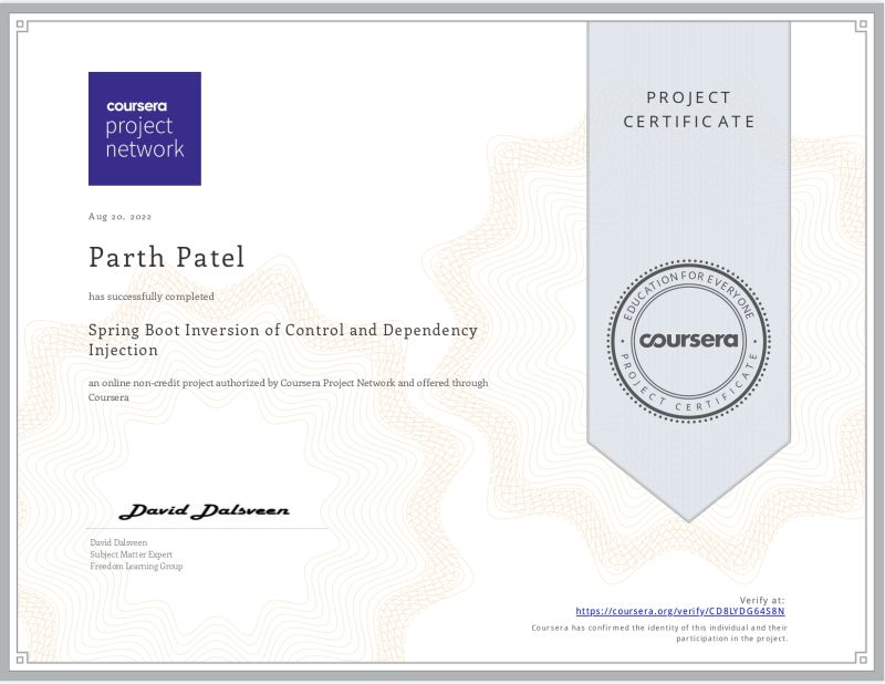 Parth Patel on LinkedIn: Spring Boot Inversion of Control and ... Parth Patel on LinkedIn: Spring Boot Inversion of Control and ...