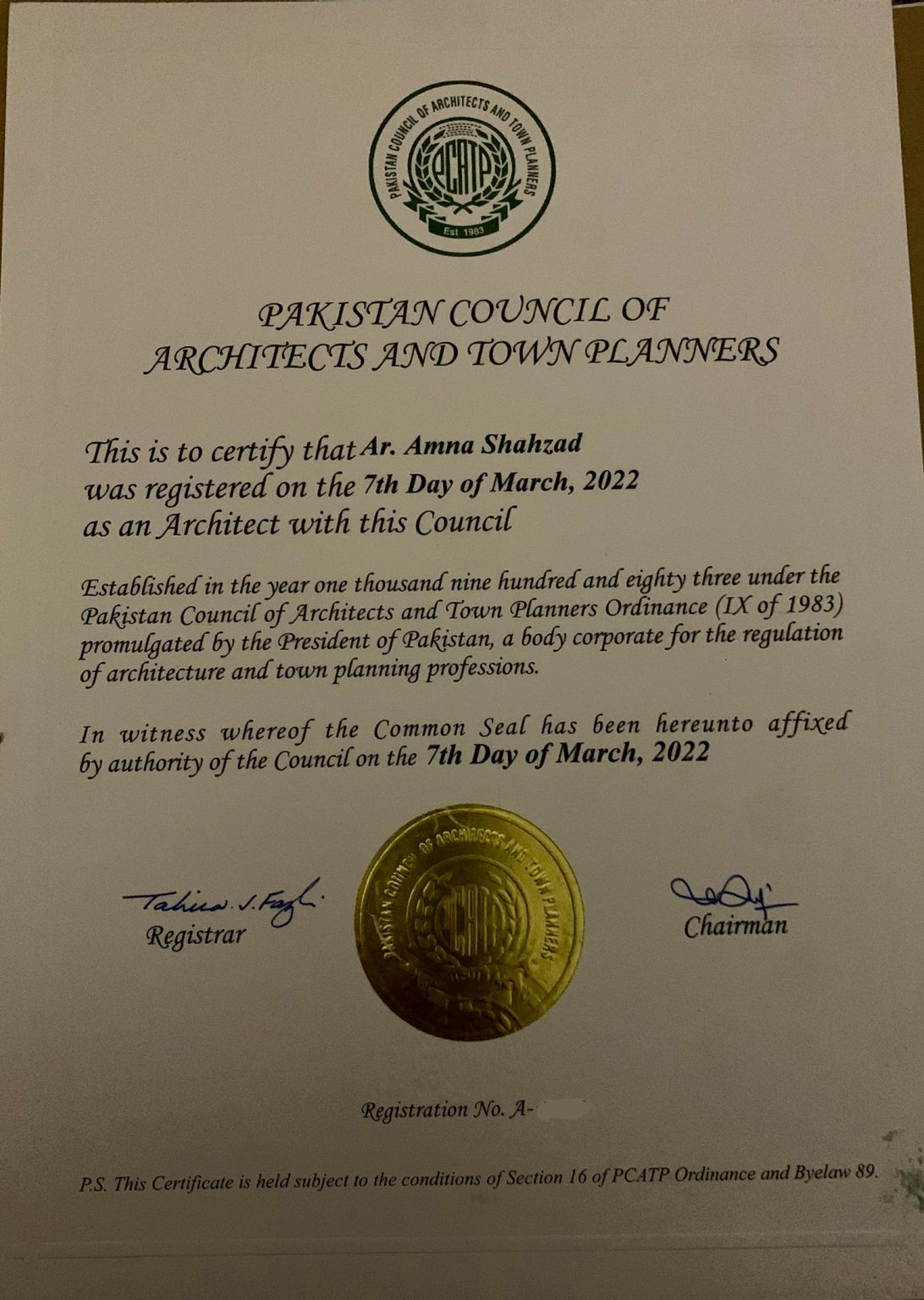 Amna Shahzad on LinkedIn: #architect #certificate #license Amna Shahzad on LinkedIn: #architect #certificate #license