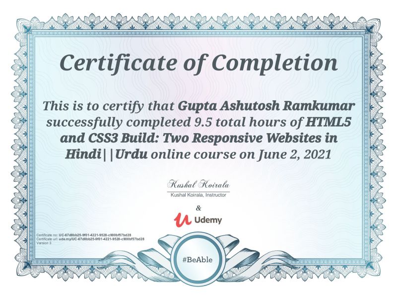 Ashutosh Gupta on LinkedIn: #udemy Ashutosh Gupta on LinkedIn: #udemy