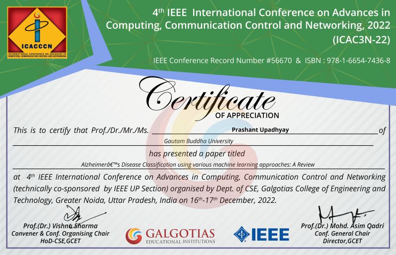 Prashant Upadhyay on LinkedIn: #ieee #galgotias Prashant Upadhyay on LinkedIn: #ieee #galgotias