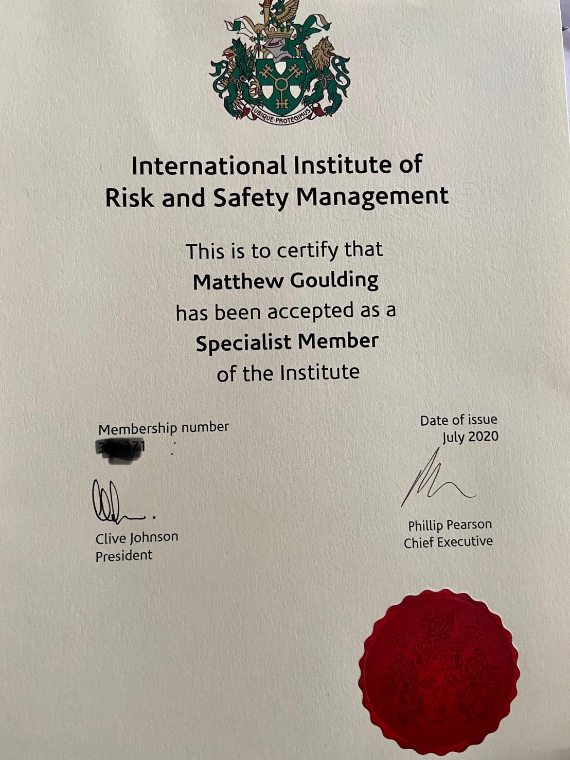 Matthew Goulding, MSc, CMIOSH on LinkedIn: The postman has been kind to ... Matthew Goulding, MSc, CMIOSH on LinkedIn: The postman has been kind to ...