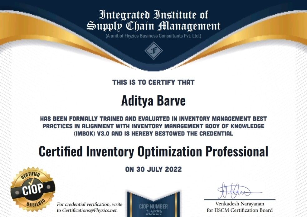 Aditya Barve on LinkedIn: #gsccoe #iiscm | 16 comments Aditya Barve on LinkedIn: #gsccoe #iiscm | 16 comments