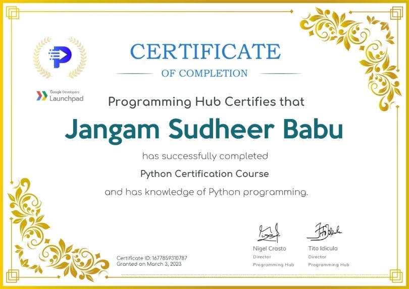 Jangam Sudheer Babu on LinkedIn: Python Jangam Sudheer Babu on LinkedIn: Python